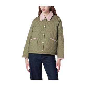Barbour Femme, Vestes, Vert, Taille: 38 FR Veste matelass&eacute;e courte Liddesdale