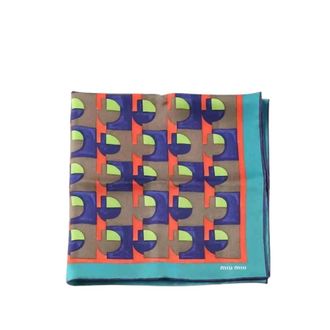 Miu Miu Pre-owned Carr&eacute; Foulard - Femme - Pre-owned - Multicolore - Taille: ONE Size