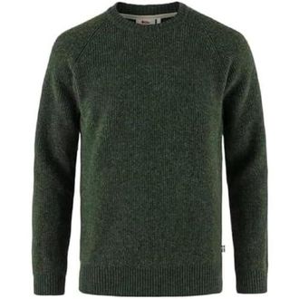 Fj&auml;llr&auml;ven Homme &Ouml;vik Rib Sweater, Deep Forest, S