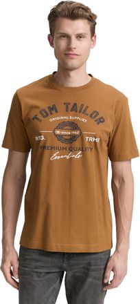 Tom Tailor Herren 1037735 T-Shirt, 25985-Deep Cognac, 3XL