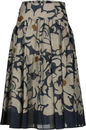 Luisa Cerano Damen Rock mit Blumenprint