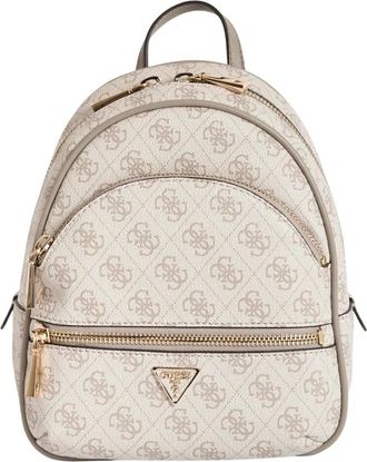 Guess Femme, Sacs, Beige, Taille: ONE Size Manhattan 4G Logo Mini Backpack