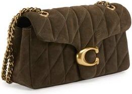 Coach Tabby Wildlederhandtasche in Grün