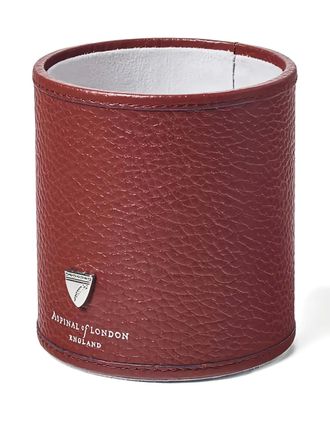 Aspinal of London pot cylindrique à logo (10 cm x 9 cm) - Rouge