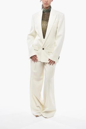 Dsquared2 Kleid 1-Knopf aus Schurwollmischung mit spitzem Revers Dsquared2