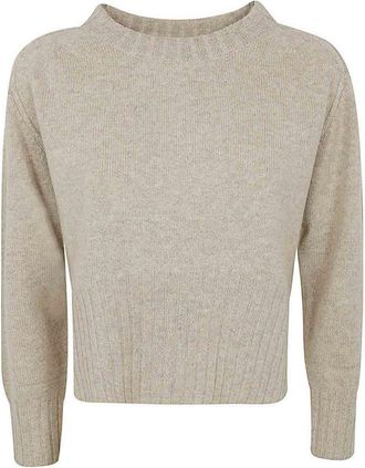 Loulou Studio Rundhalspullover - Braun