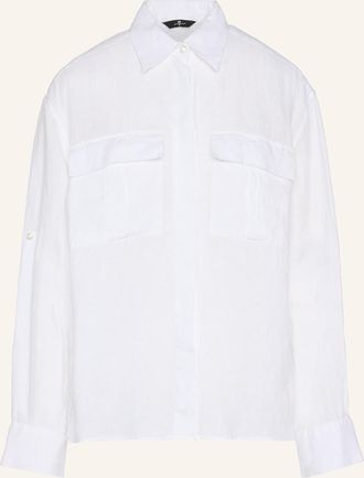 7 For All Mankind Woven Military Shirt weiss