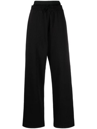 Maison Margiela pantalon de jogging ample à taille double - Noir