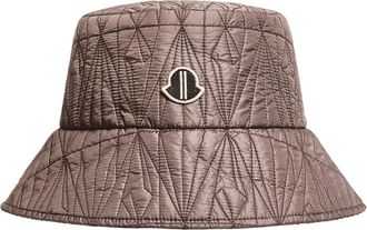 Rick Owens Moncler Padded Bucket Hat, Unisex, Brown, Size: L