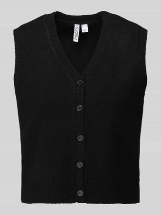 Pieces Regular Fit Weste mit V-Ausschnitt Modell SALLY