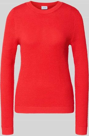 Vila Strickpullover mit gerippten Abschl&uuml;ssen Modell dalo