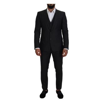 Dolce & Gabbana Martini 3-teiliger Anzug - - Suits - Herren - Grau - L