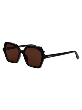 Alexander McQueen Womens Sunglasses Am0537s Havana Acetate Brown