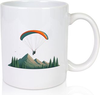 Generic Gleitschirm | Motiv Paragleiter | Gleitschirmfliegen vl8 - Tasse Weiss - Kaffeetasse/Geschenk/Familie