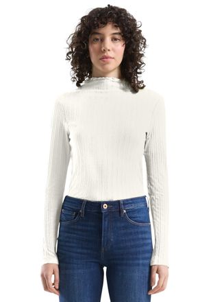 QS by s.Oliver Shirt mit Ajourmuster