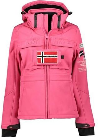Geographical Norway tilsitt lady Veste Softshell Capuche Femme Impermeable Outdoor - Blouson Coupe Vent Resistant - Activites En Exterieur Randonnee Ski Automne Hiver Pri