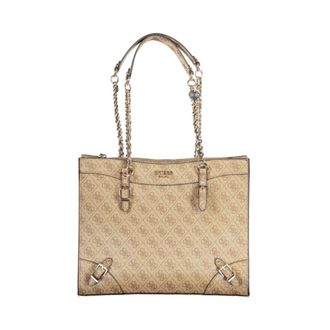 Guess Femme, Sacs, Beige, Taille: ONE Size Sac à main en polyéthylène