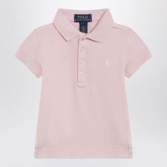 Polo Ralph Lauren Rosa Baumwoll-Poloshirt mit gesticktem Logo