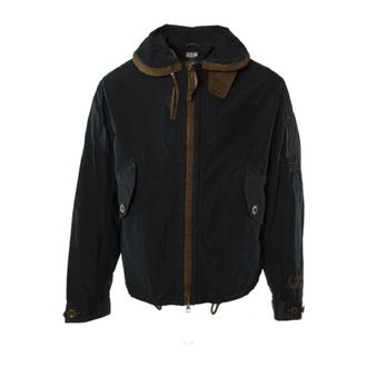 C.P. Company Flatt Nylon Hooded Jacket - - Jackets - Herren - Blau - M