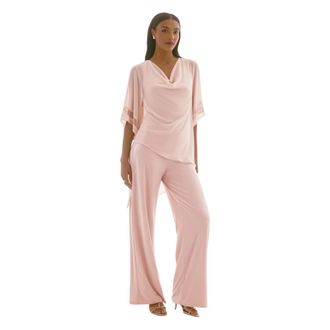 Joseph Ribkoff Femme, V&ecirc;tements de nuit et de d&eacute;tente, Rose, Taille: 50 FR Wide Leg Pantalons