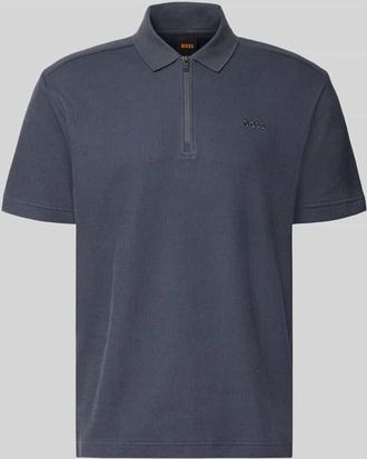 Boss Orange by Hugo Boss Regular Fit Poloshirt aus reiner Baumwolle Modell Pe_RibNylon
