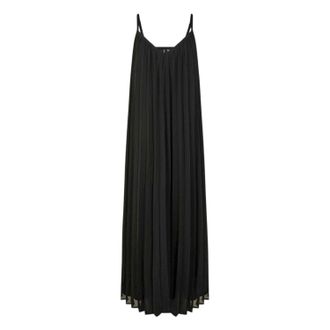 Vero Moda Katy Maxikleid f&uuml;r Damen, Spaghetti-Tr&auml;ger (Schwarz)
