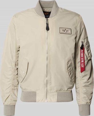 Alpha Industries Regular Fit Bomberjacke mit Logo-Patch