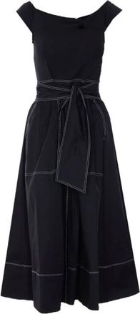 Liu Jo Femme, Robes, Noir, Taille: 44 FR Robe &agrave; encolure Bardot