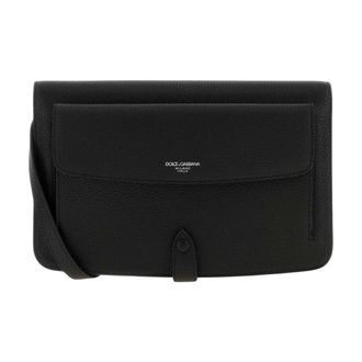 Dolce & Gabbana Calfskin Clutch Bag - - Bags - Herren - Schwarzk - ONE SIZE