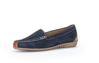 Gabor Damen Slipper, Frauen Slip On,Wechselfu&szlig;bett,Best Fitting,Halbschuhe,Slides,Schlupfschuhe,schluepfschuhe,Nightblue/Peanut,40.5 EU / 7 UK