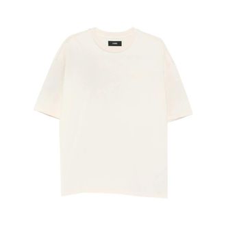Amiri Bandana Patch Oversized Tee - - Tops - Herren - Wei&szlig; - M
