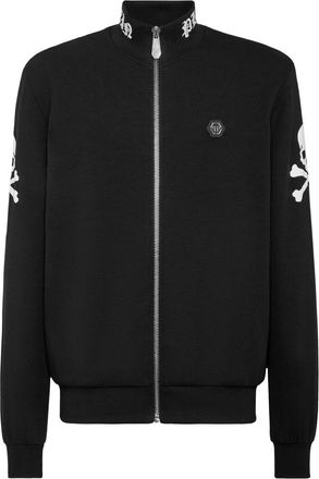 Philipp Plein Homme, Sweatshirts et sweats &agrave; capuche, Noir, Taille: XS Jogging Top Skull & Bones