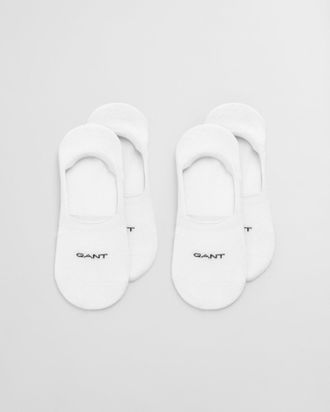 GANT Herren 2er-Pack Invisible Socken (43-45) Wei&szlig;