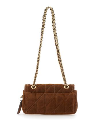 Coach Womens Shoulder Bag Tabby 20 Brown Leather And Technical Fabric