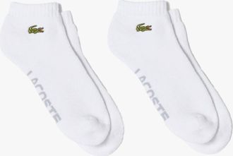 Lacoste Lot de deux paires de chaussettes basses en coton m&eacute;lang&eacute;