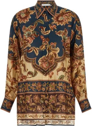 Zimmermann Femme, Blouses et Chemises, Multicolore, Taille: 42 FR Aster Relaxed Shirt