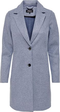 Only Damen Onlcarrie Bonded Coat Otw Noos Jacket, Vintage Indigo/Detail:melange,L