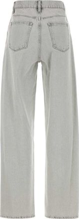 Jil Sander Womens Light Grey Denim Jeans Slate Exterior: Cotton