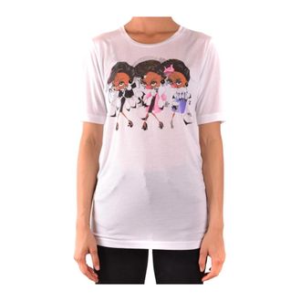 Dsquared2 Elegantes Damen Grafik T-Shirt - - Tops - Damen - Wei&szlig; - M