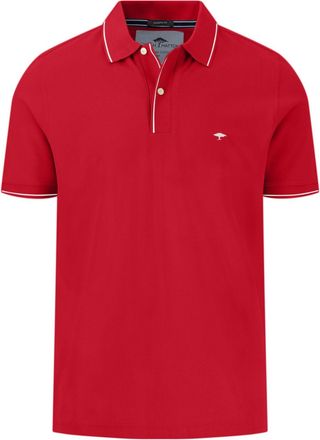 Fynch-Hatton Poloshirt aus Baumwolle mit dezentem Kragendetail Poppy red / 4XL