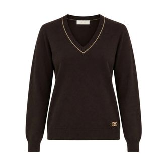 Yes-Zee V-Ausschnitt Strickware - - Knitwear - Damen - Braun - S