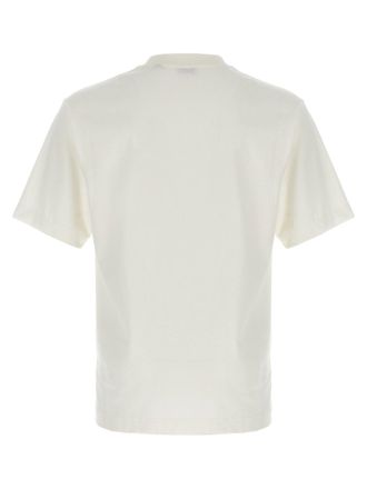 Burberry Logo Cross-Stitch T-Shirt - Cream