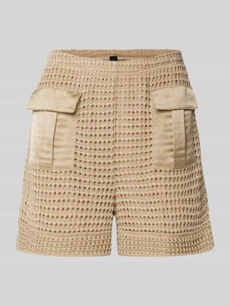 Marc Cain Shorts mit Pattentaschen und Effektgarn