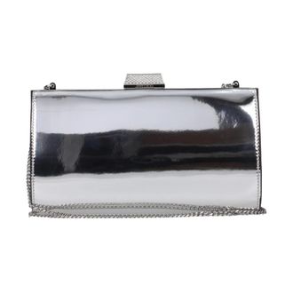 Jimmy Choo London Femme, Sacs, Gris, Taille: ONE Size Elegant Leather Clutch Bag