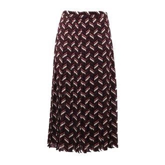 Michael Kors Cordovan Midi-Rock - - Skirts - Damen - Rot - 3XL