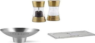 Cole & Mason H332017 Derwent Salz und Pfeffer M&uuml;hle Set (Gold) / Cole & Mason H611928CS Dover Edelstahltrichter/Cole & Mason H306119 Ramsgate Klare Salz und Pfeffe