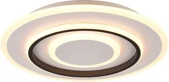 Reality LED Deckenleuchte Jora R64303131, Metall Weiß matt, Kunststoff, inkl. 46 Watt LED, Fernbedienung