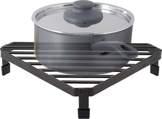 Generic K&uuml;cheneckenregal - f&uuml;r K&uuml;chentheke, verstellbare Eckaufbewahrungst&uuml;r | -Organizer f&uuml;r Multi-Zweck-Schr&auml;nke, robuster dreieckiger Stahlrahmen