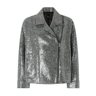 Pinko Pinko, Femme, Vestes, Gris, Taille: 40 FR Bellis Blouson