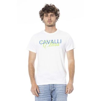 Cavalli T-Shirt mit Logo-Print - - Tops - Herren - Wei&szlig; - 2XL